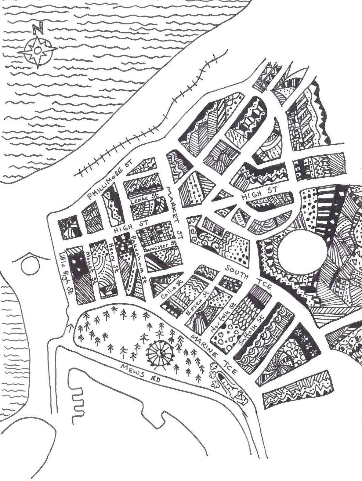Drawing Fremantle Map – By:Line
